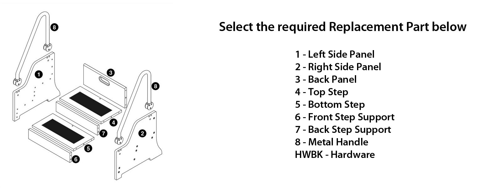 LP00971 - ReachUp Step Stool Replacement Parts –dd Little Partners