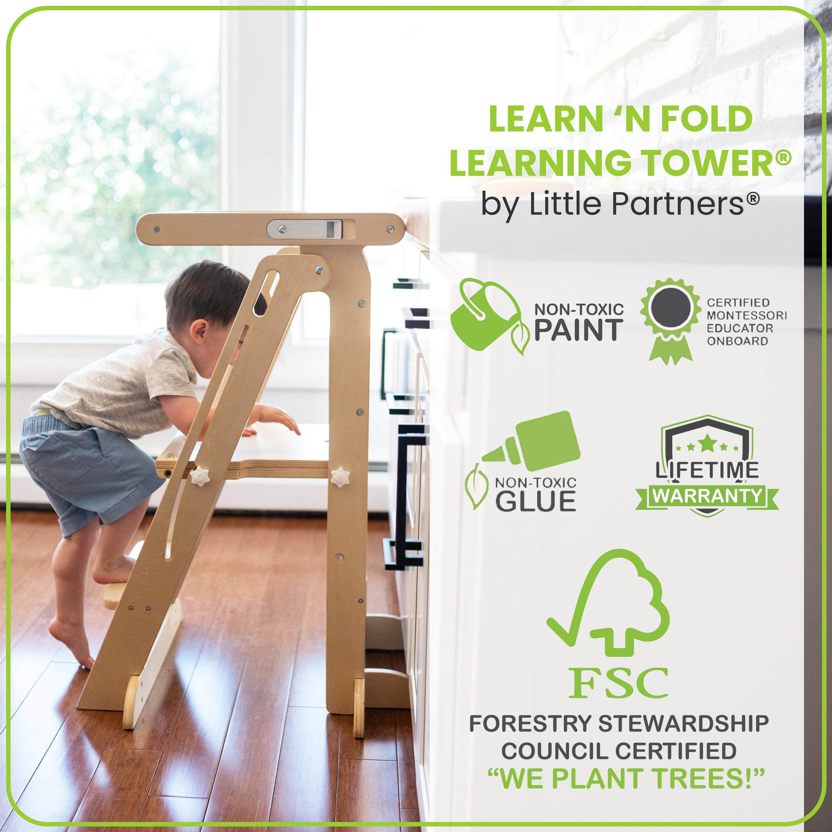 Best Foldable Learning Tower for Toddlers | Little Partners