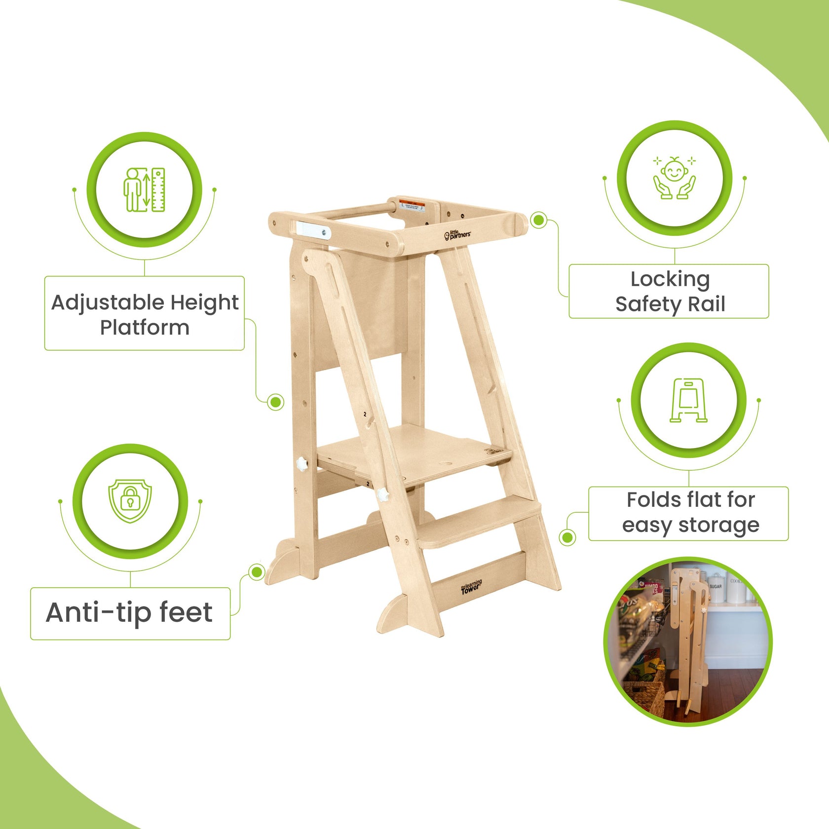 Best Foldable Learning Tower for Toddlers | Little Partners