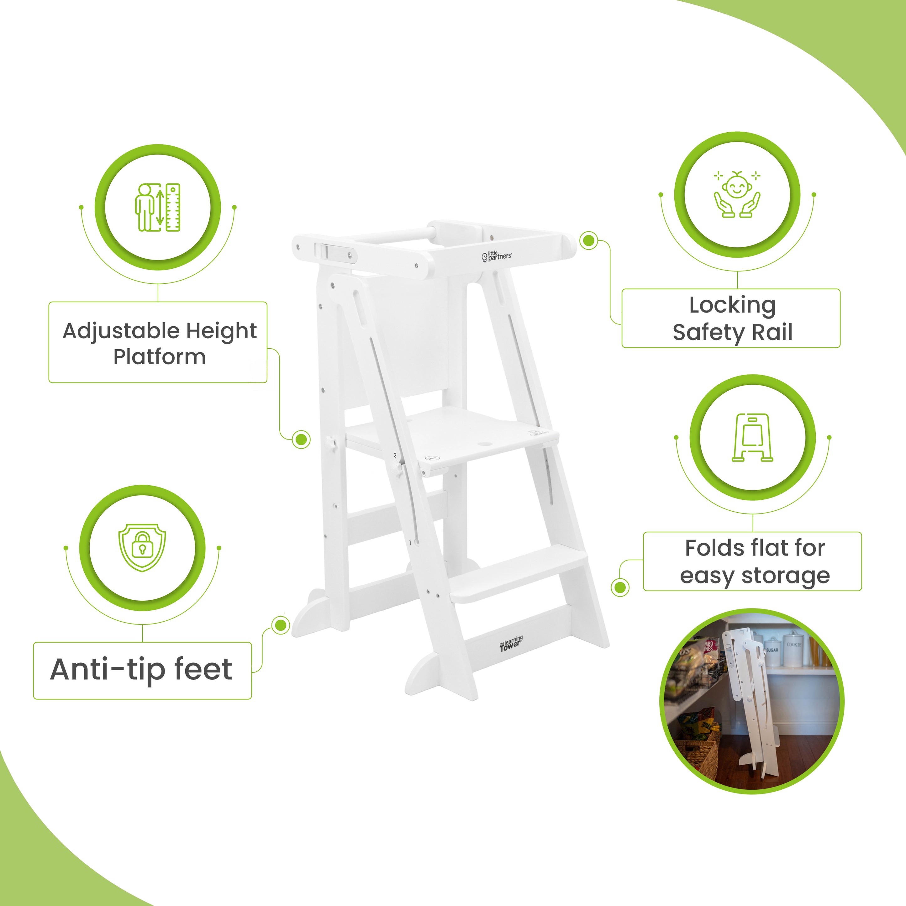 Best Foldable Learning Tower for Toddlers | Little Partners