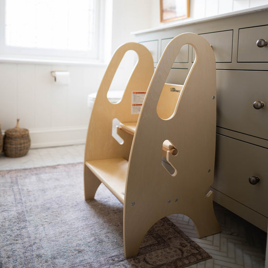 Baby Step Stool with Rails | Little Partners